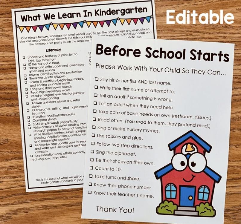 Editable Meet the Teacher Printables: Forms, Sign-in, Brochure, Note ...