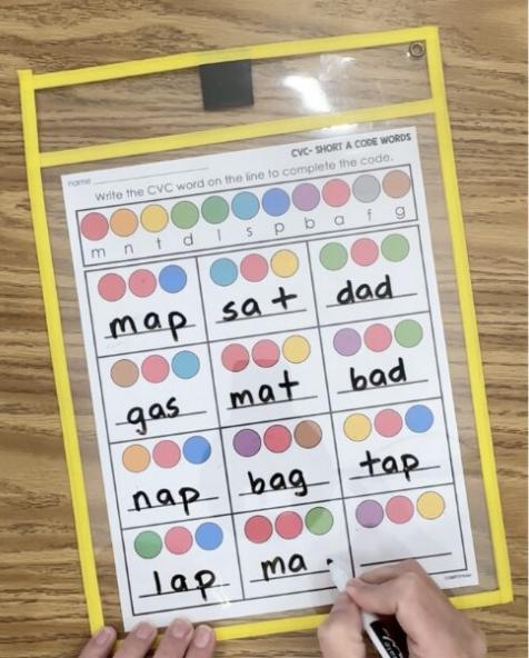 CVC Words No-prep Secret Code Worksheets Kindergarten, Morning Work ...
