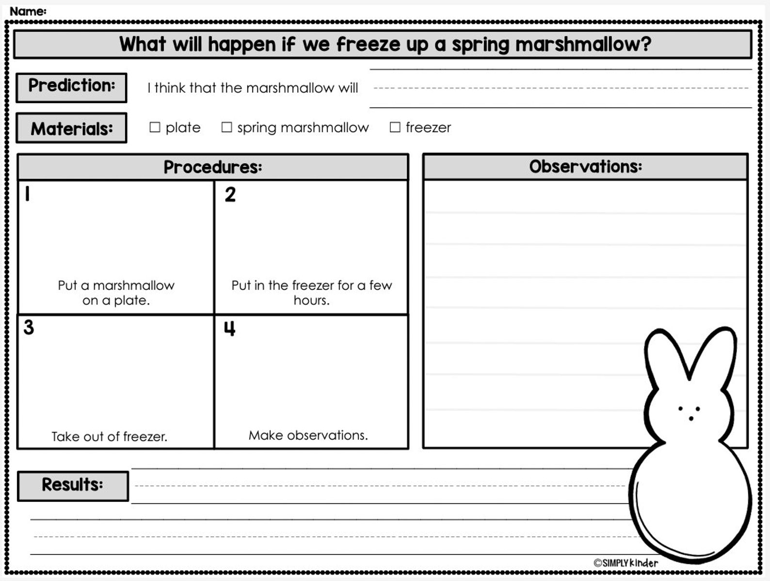 Easter Activities - Spring Marshmallow Science - Etsy