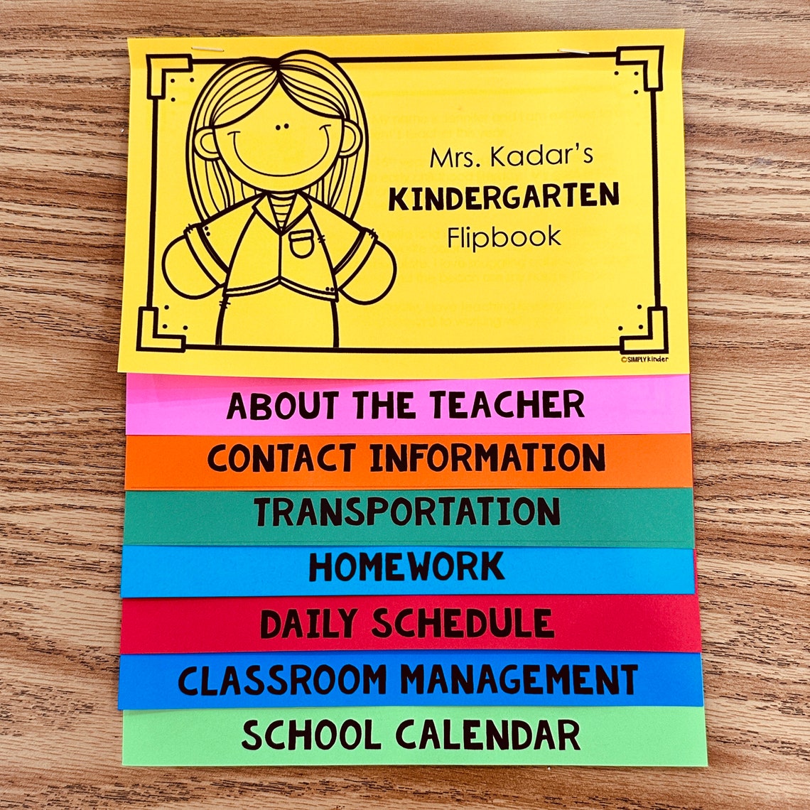 Back to School Editable Flipbook for Meet the Teacher or Open House ...