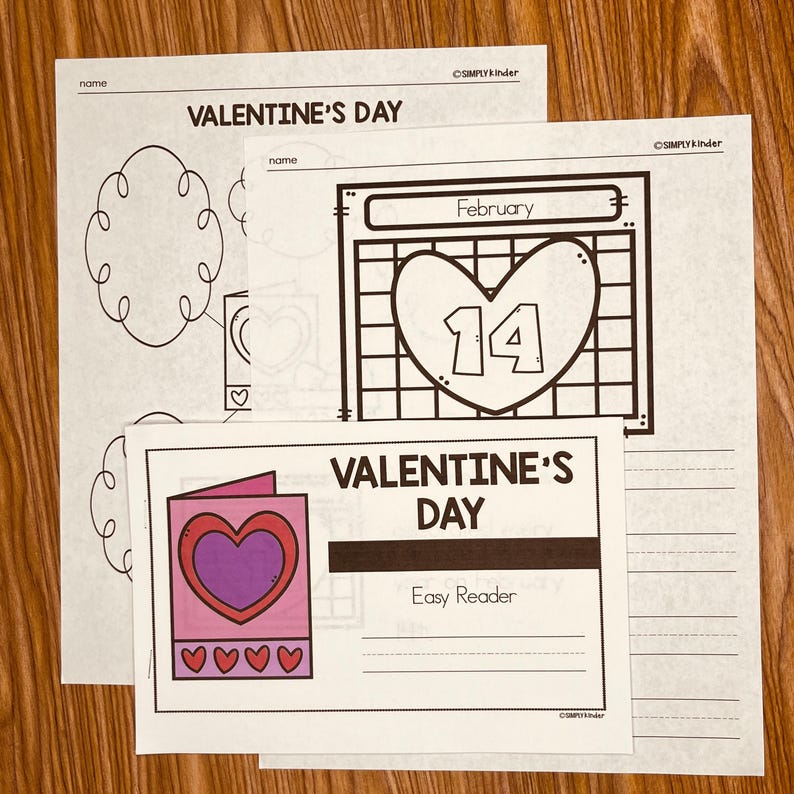 Valentine's Day Activities, Reader, Writing Printables, & Comprehension ...