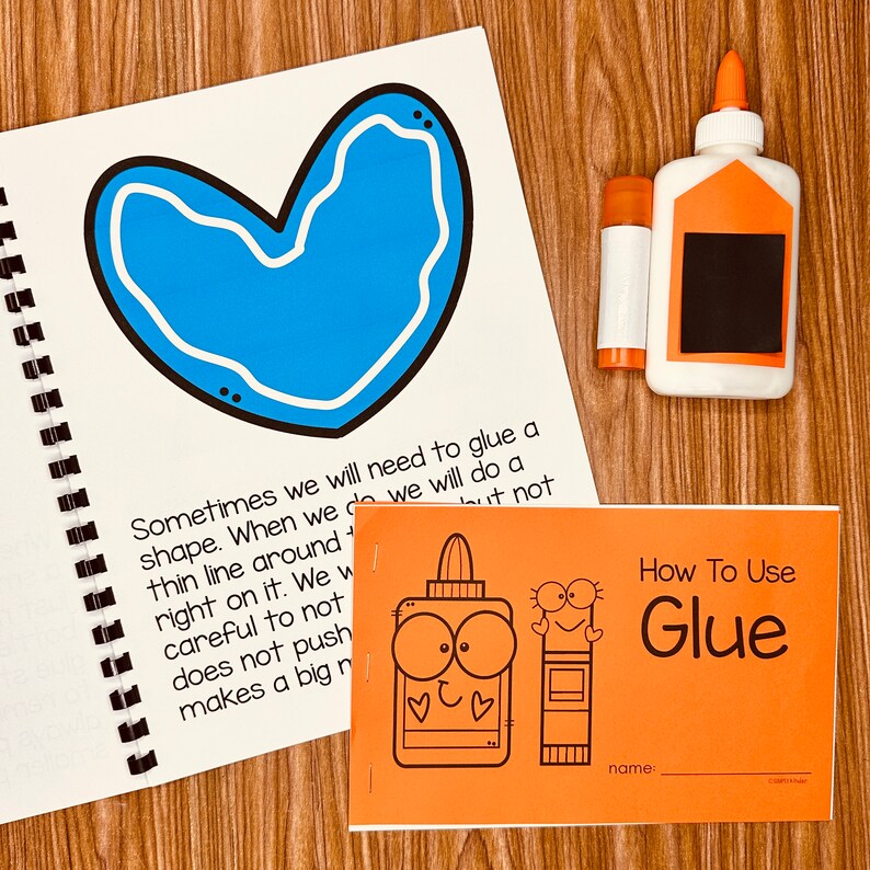 Glue Practice Worksheets & Activities - Etsy