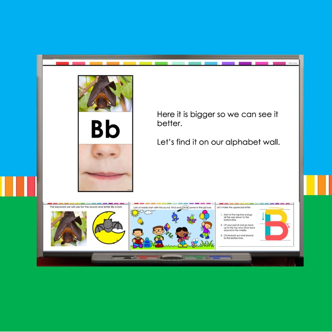 Alphabet Slides, Letter Formation Slides, Letter Sounds Powerpoint ...