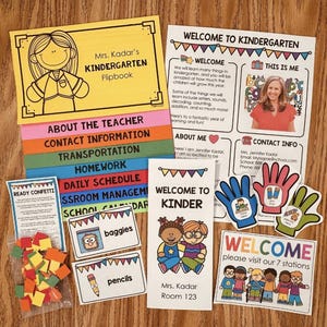 Editable Meet the Teacher Printables: Forms, Sign-in, Brochure, Note ...