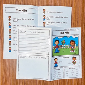 Decodable Partner Play, Reader's Theater, Cvce the Kite - Etsy