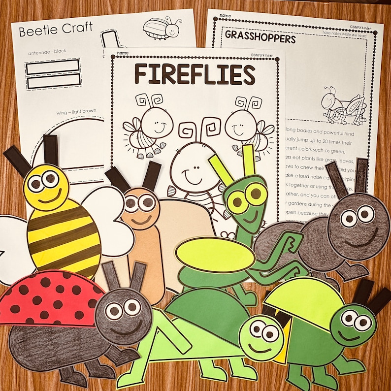Bugs & Insect Activities, Spring Research Reports Writing Crafts - Etsy