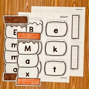 Smore Craft, Smores Editable Name Craft, End of Year Activities, Summer ...