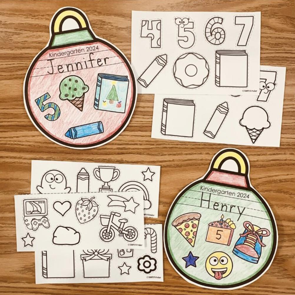 Christmas Ornament Craft: Kindergarten Holiday Activity (digital ...