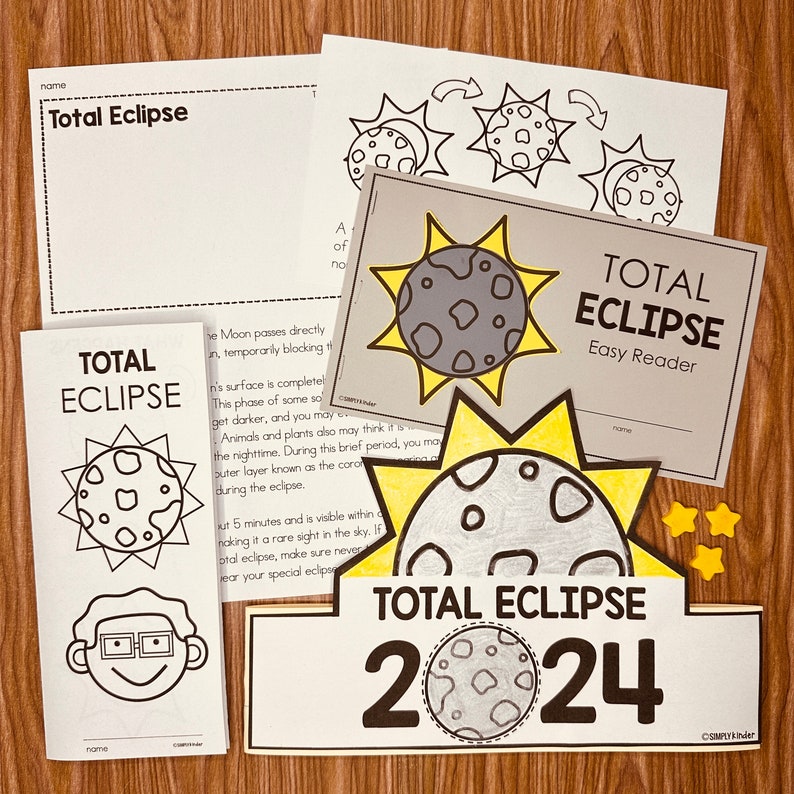 Total Eclipse Activities, Book, Hat, Brochure, & More - Etsy
