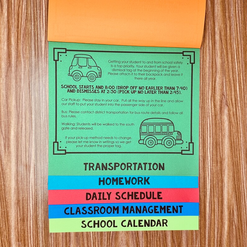 Back to School Editable Flipbook for Meet the Teacher or Open House ...