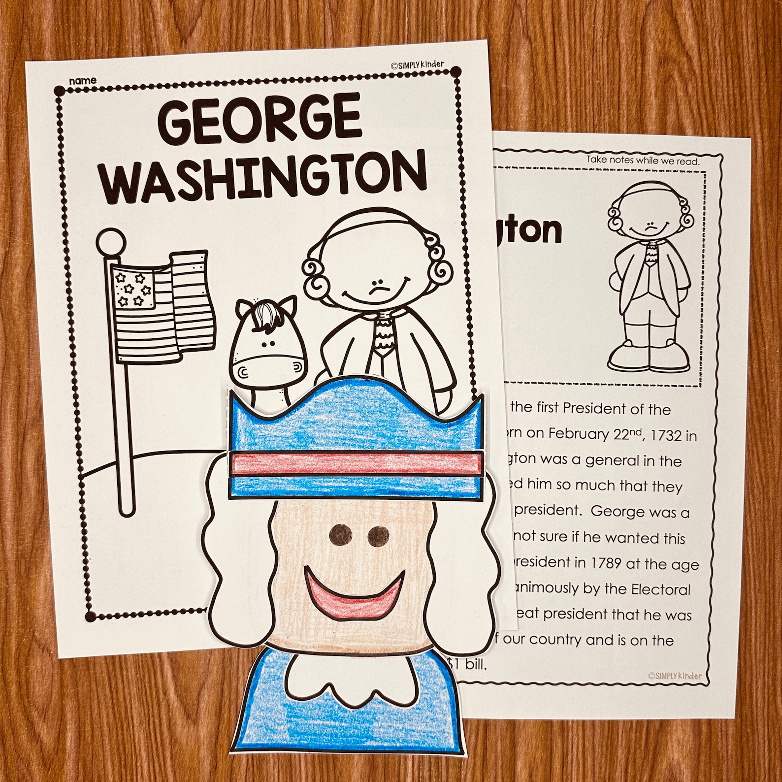 George Washington Craft, Research, and Writing Activities - Etsy