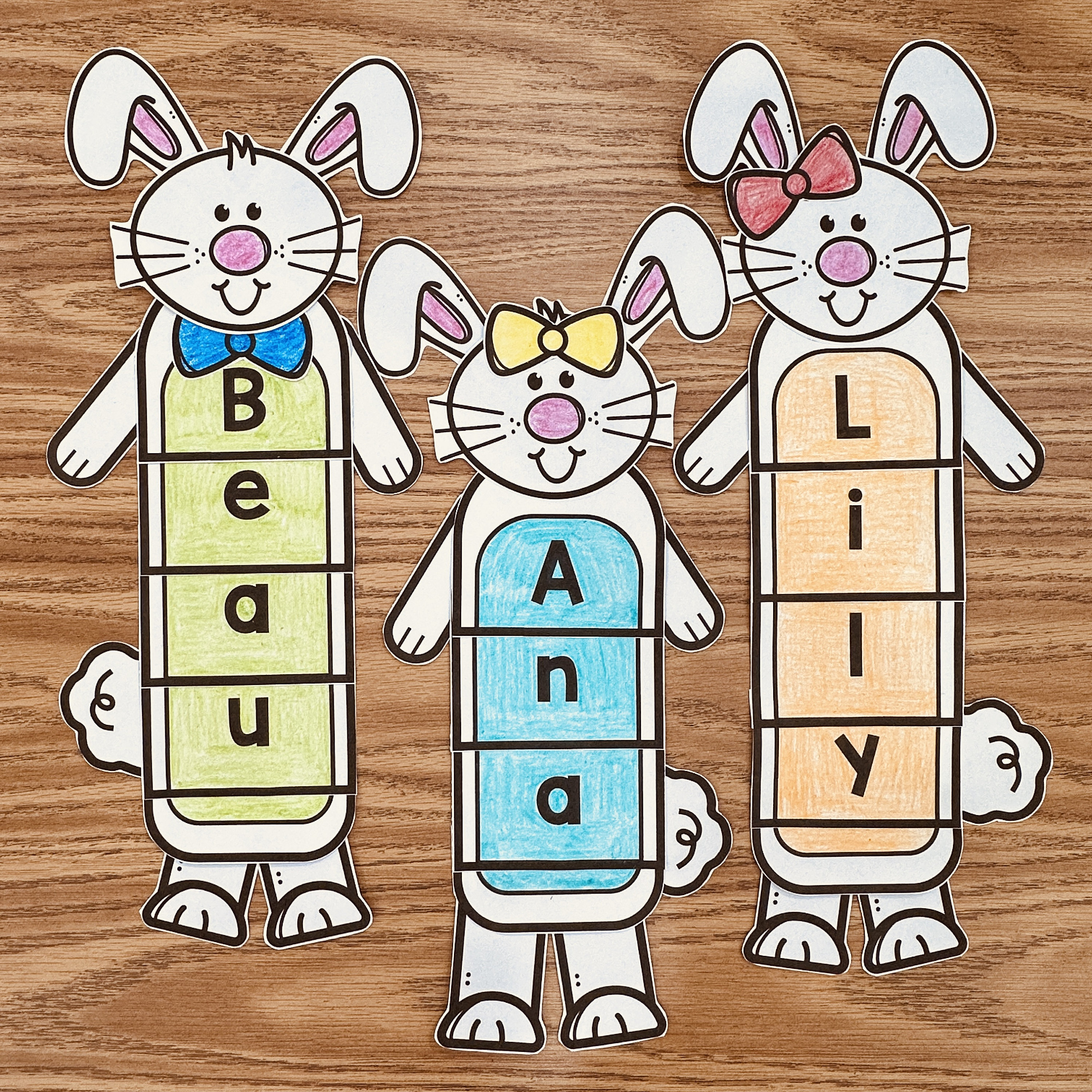 Easter Bunny Name Craft: Editable Bulletin Board Activity (digital ...