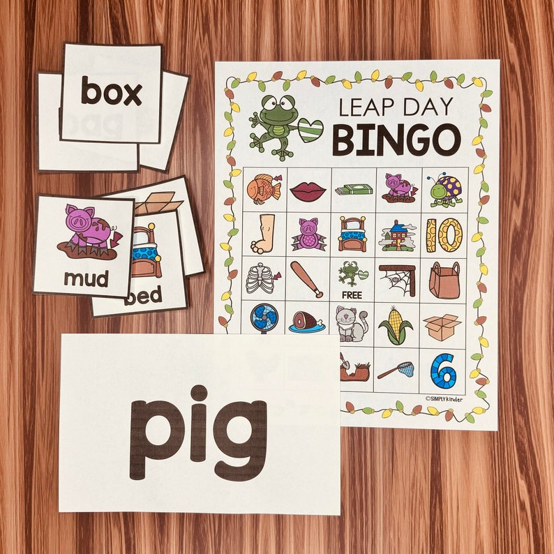 Leap Day 2024 Activities, Phonics Bingo, No-prep CVC Decodable Game ...