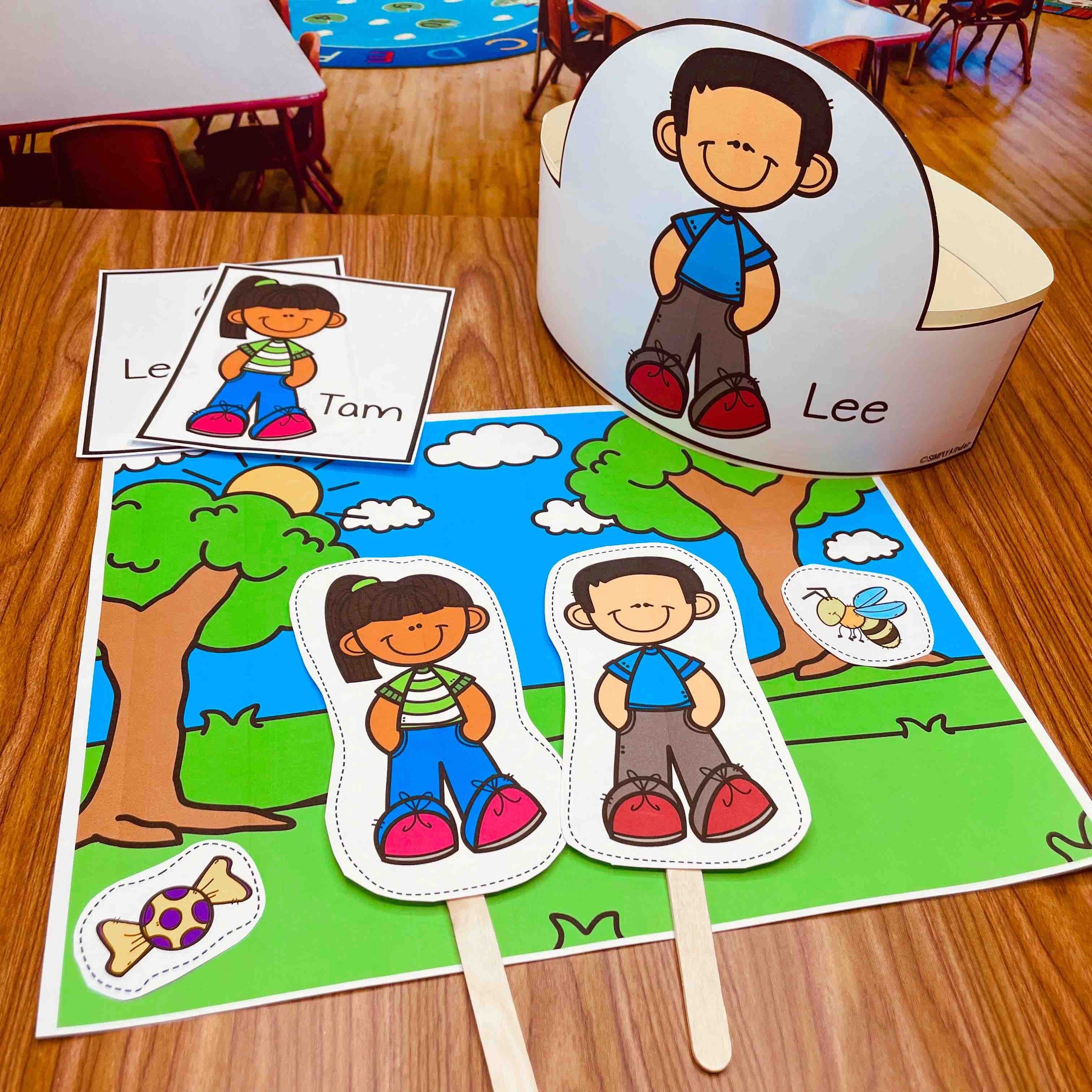 Decodable Partner Play, Reader's Theater Long EE the Bee - Etsy