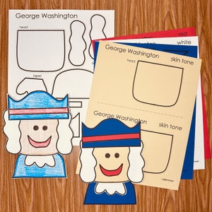 George Washington Craft, Research, and Writing Activities - Etsy