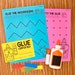 Glue Practice Worksheets & Activities - Etsy