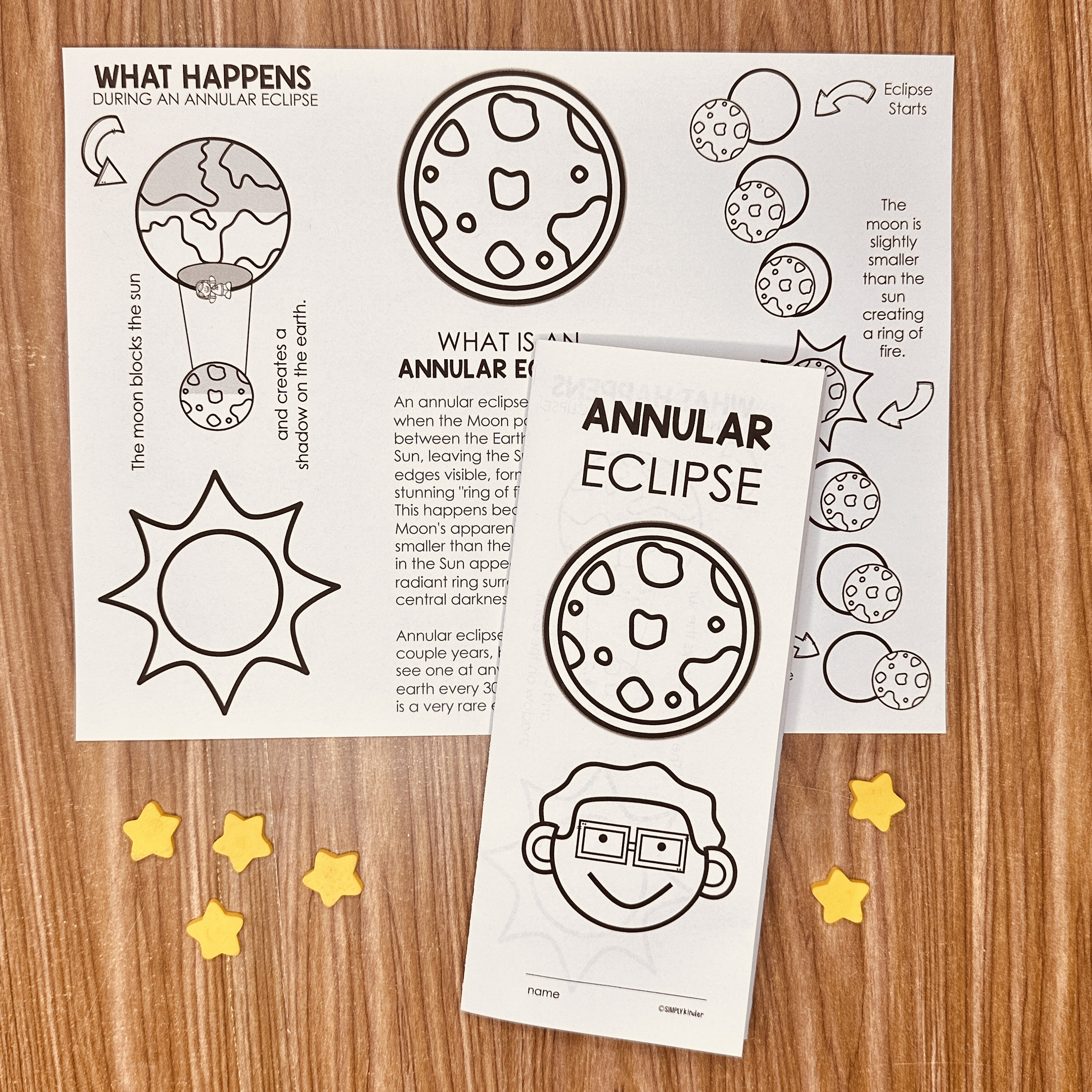 Annular Eclipse 2023 Kids Activities - Etsy