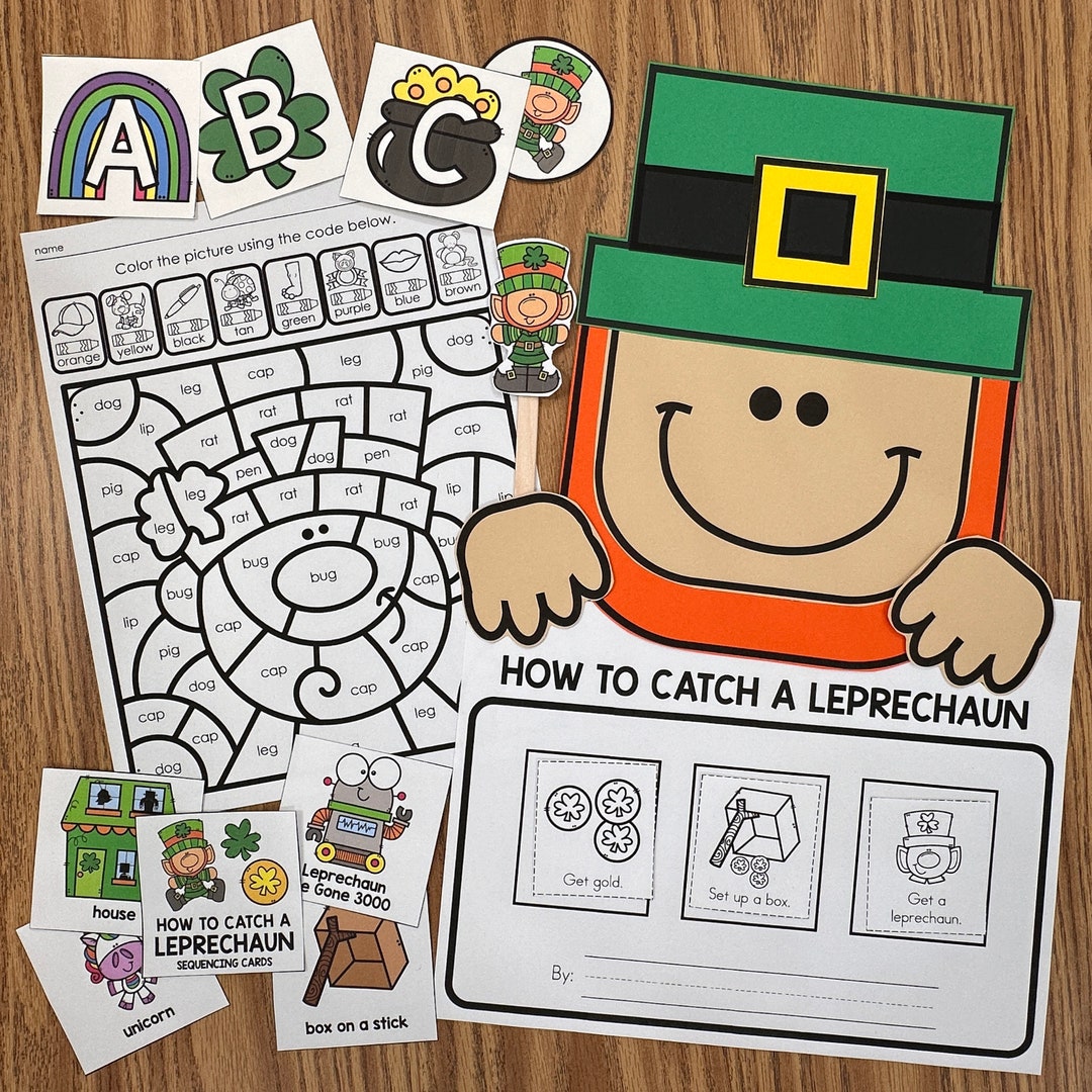 How to Catch A Leprechaun Book Companion Printables - Etsy