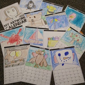 Editable Directed Drawing Calendar, Holiday or Christmas Parent Gift - Etsy