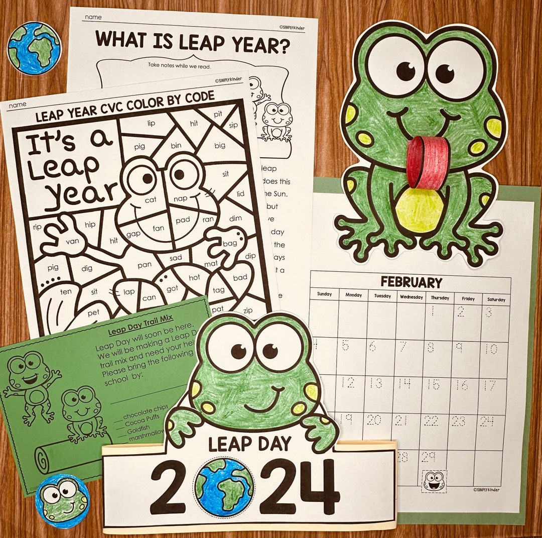 Leap Year 2024 No-prep Activities, Crafts, Hats, Literacy, Math, & MORE ...