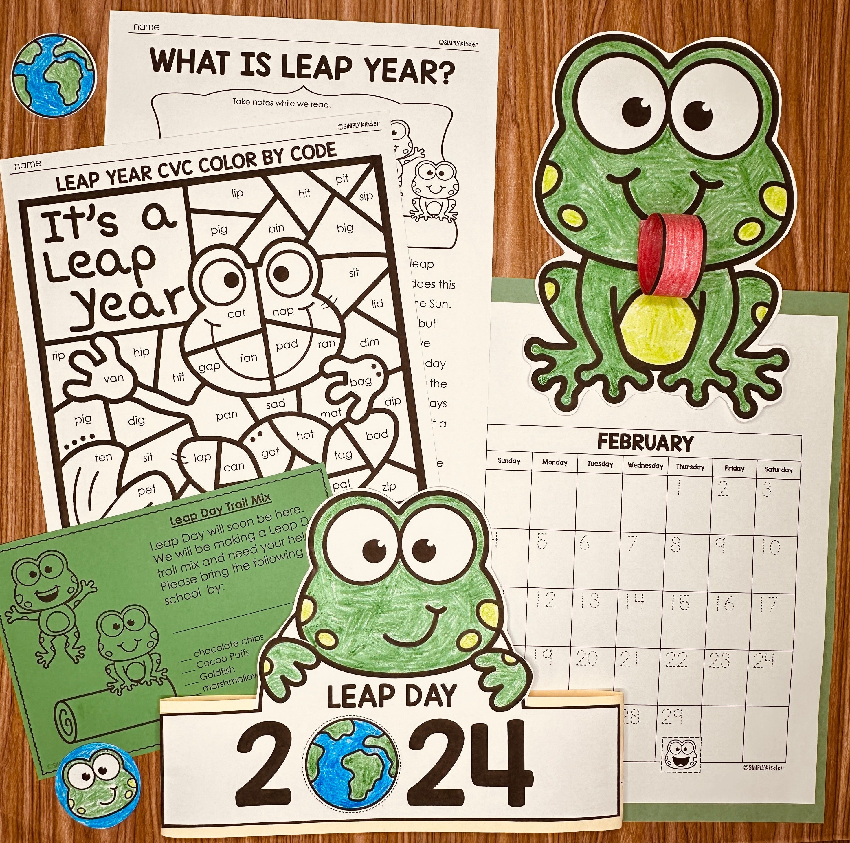 Leap Year 2024 No-prep Activities, Crafts, Hats, Literacy, Math, & MORE ...