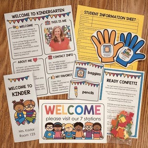 Editable Meet the Teacher Printables: Forms, Sign-in, Brochure, Note ...