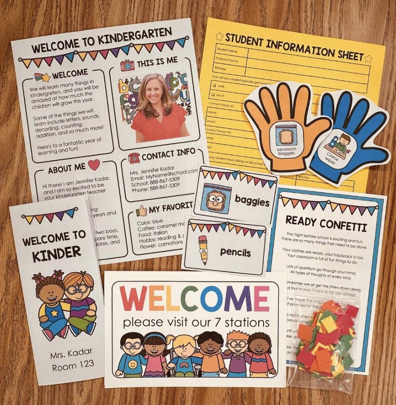 Editable Meet the Teacher Printables: Forms, Sign-in, Brochure, Note ...