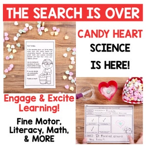 Conversation Hearts Science - Valentine's Day STEM- Valentines Day ...