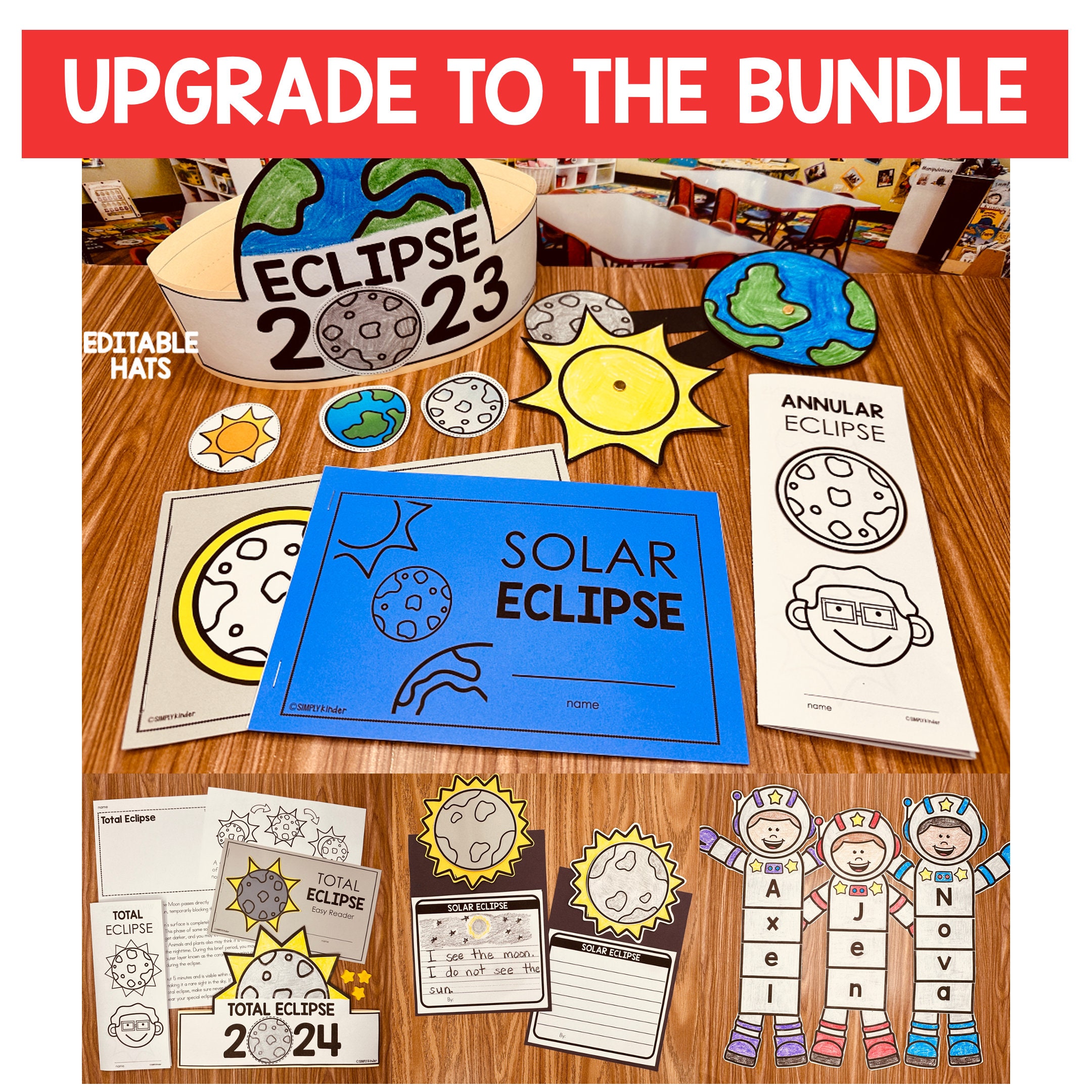 Partial Eclipse Activities, Book, Hat, Brochure, & More - Etsy