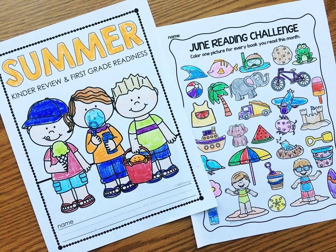 Kindergarten Summer Review Packet (digital Download) - Etsy