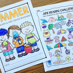 Summer Packet for Kindergarten Summer Review Packet Kindergarten - Etsy