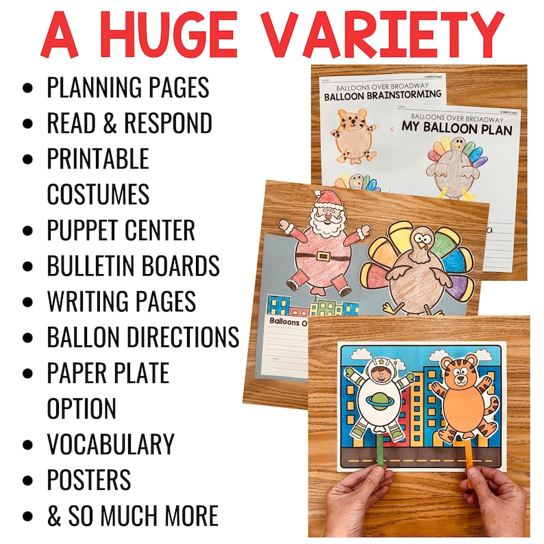 Balloons Over Broadway Activities, STEM, Craft, Writing, Project ...