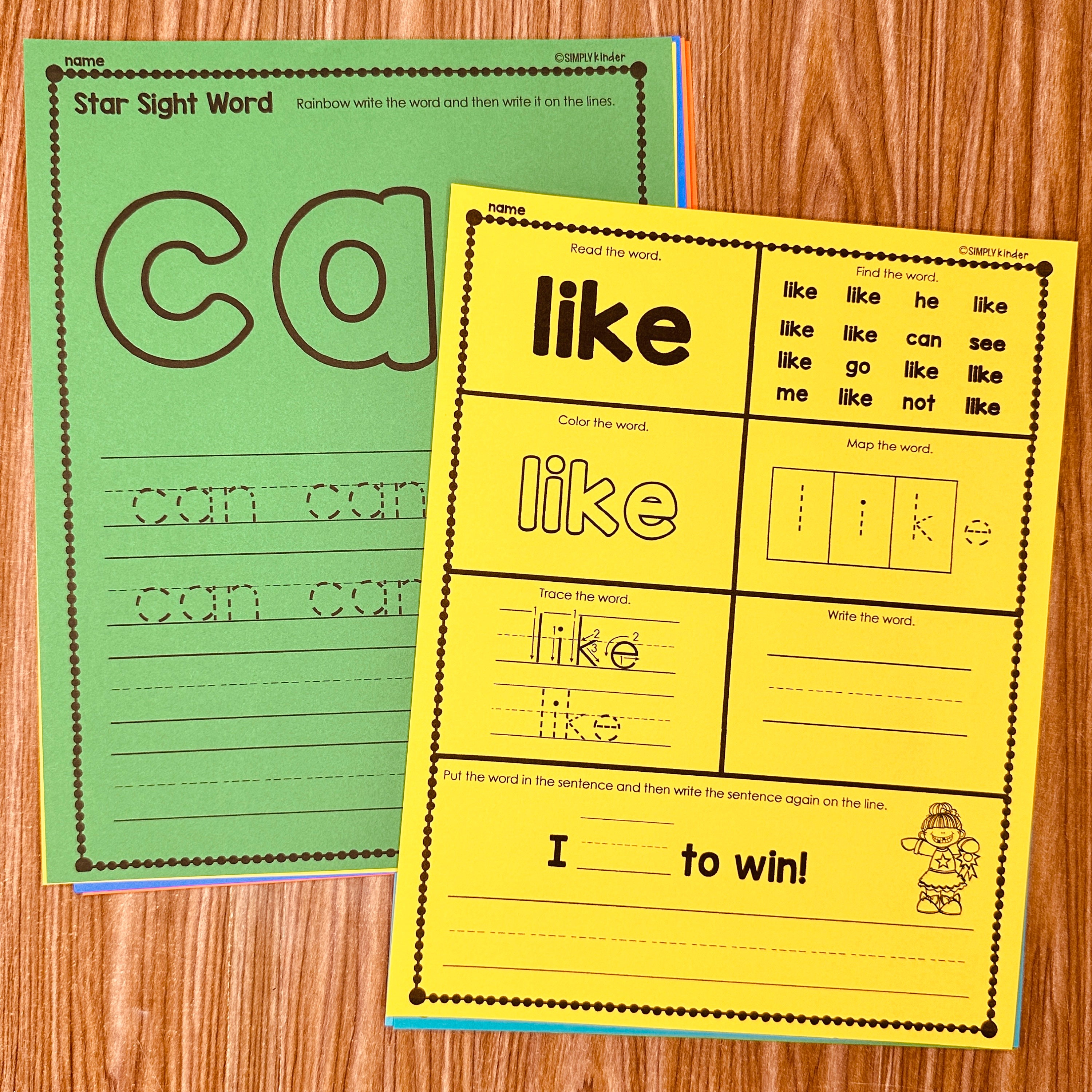 Sight Word Practice, Activities, Sentences, Games, Books, Science of ...