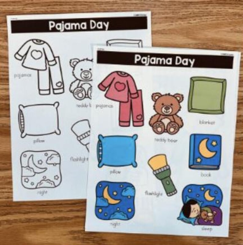 Pajama Day Winter Theme Day, Craft, Bulletin Boards, Literacy & Math ...