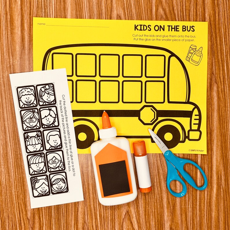 Glue Practice Worksheets & Activities - Etsy