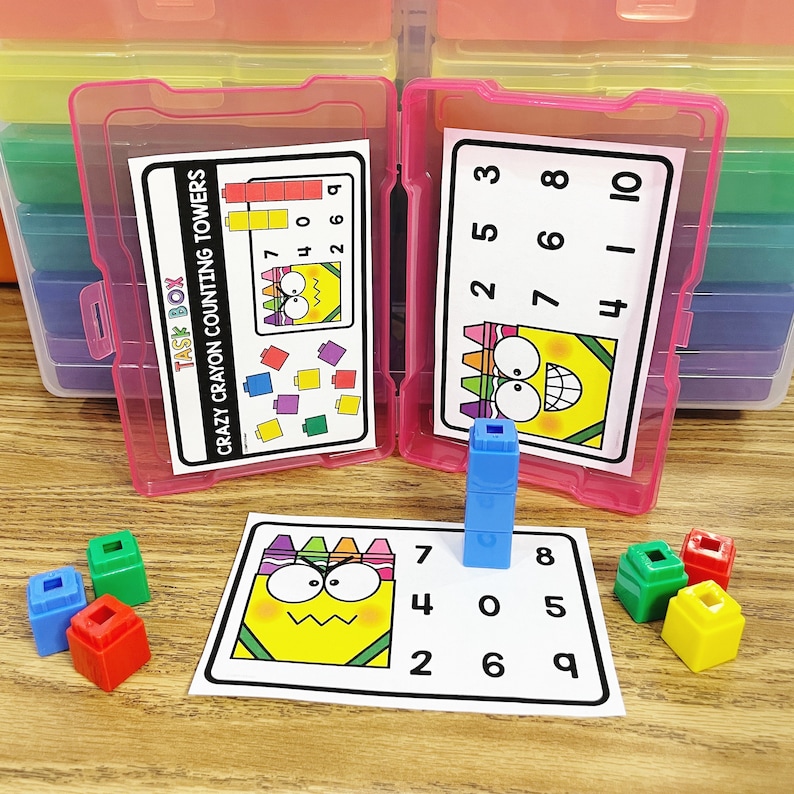 August Morning Bins Task Box - Etsy