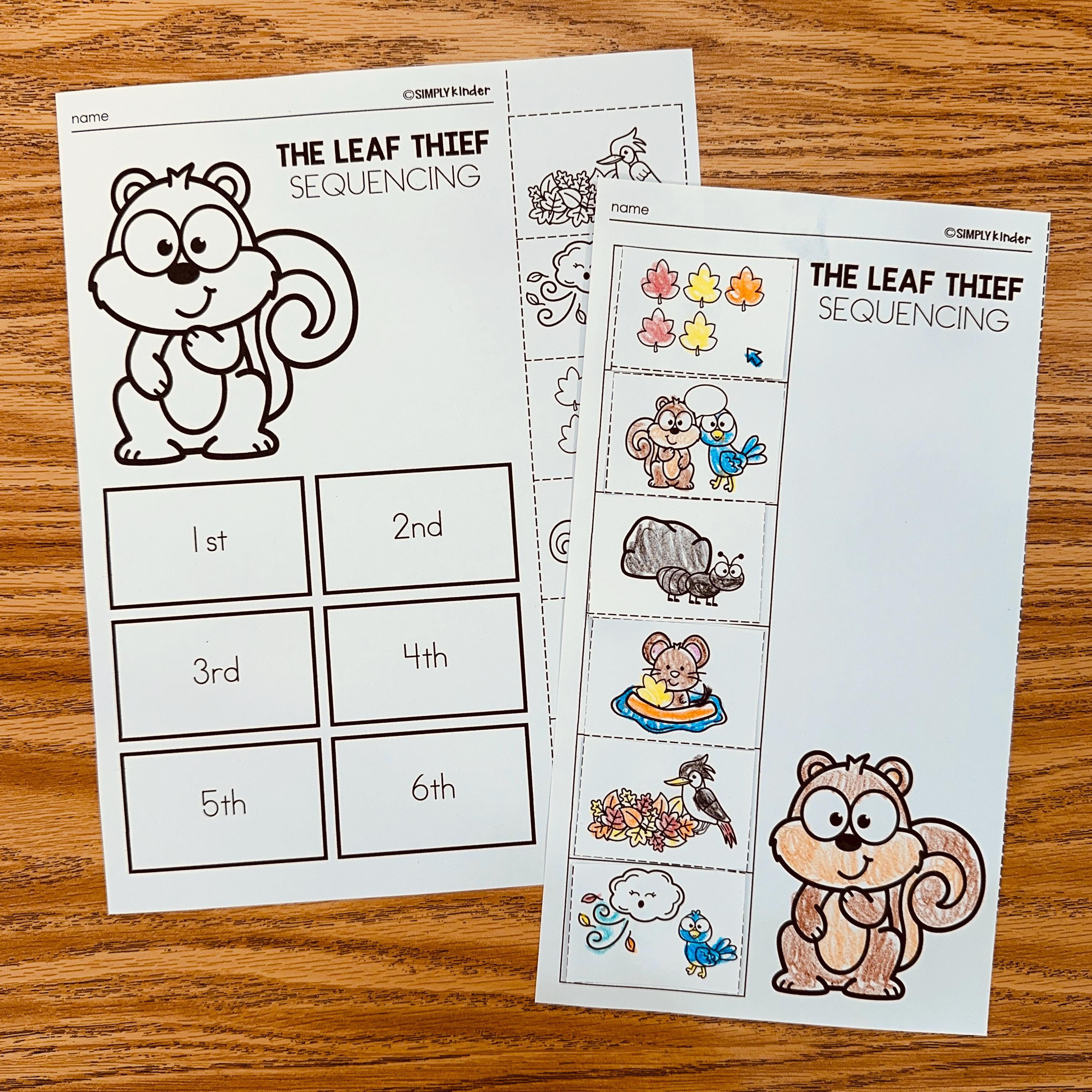 The Leaf Thief Book Craft, Hat, Centers, Printables & More - Etsy