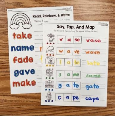 Cvce Phonics Worksheets for Kindergarten, Science of Reading Phonics - Etsy