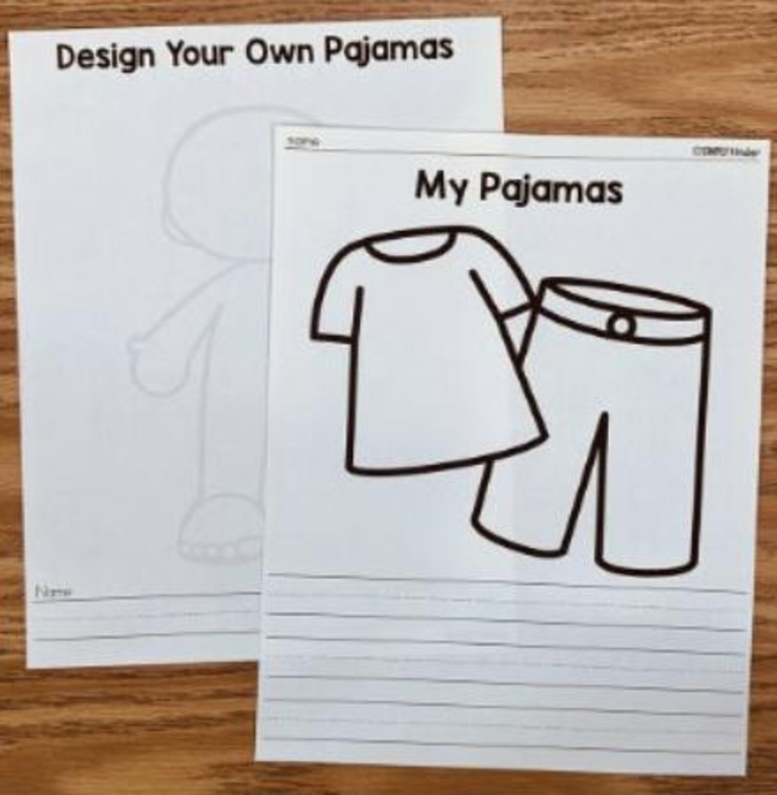 Pajama Day Winter Theme Day, Craft, Bulletin Boards, Literacy & Math ...