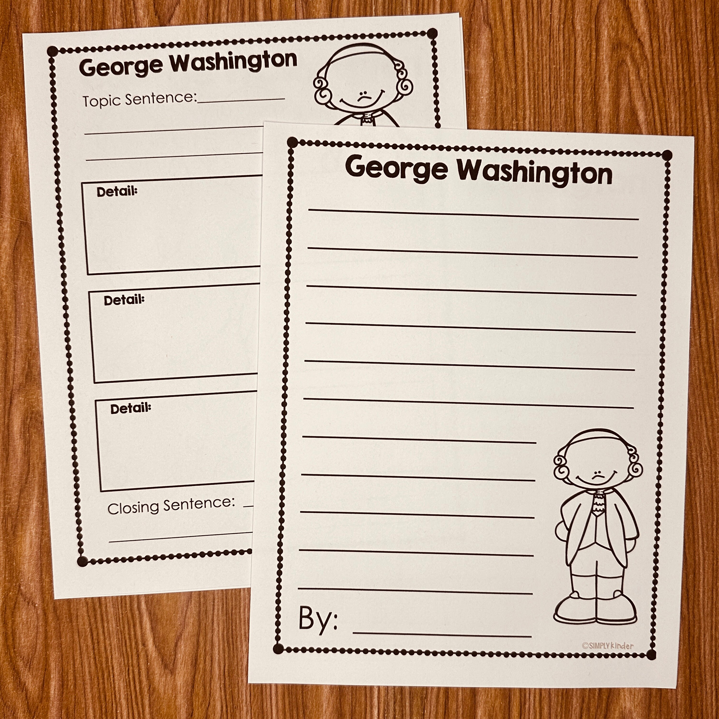 George Washington Craft, Research, and Writing Activities - Etsy