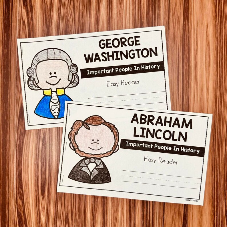 Presidents Day Activities Readers, Abraham Lincoln & George Washington ...