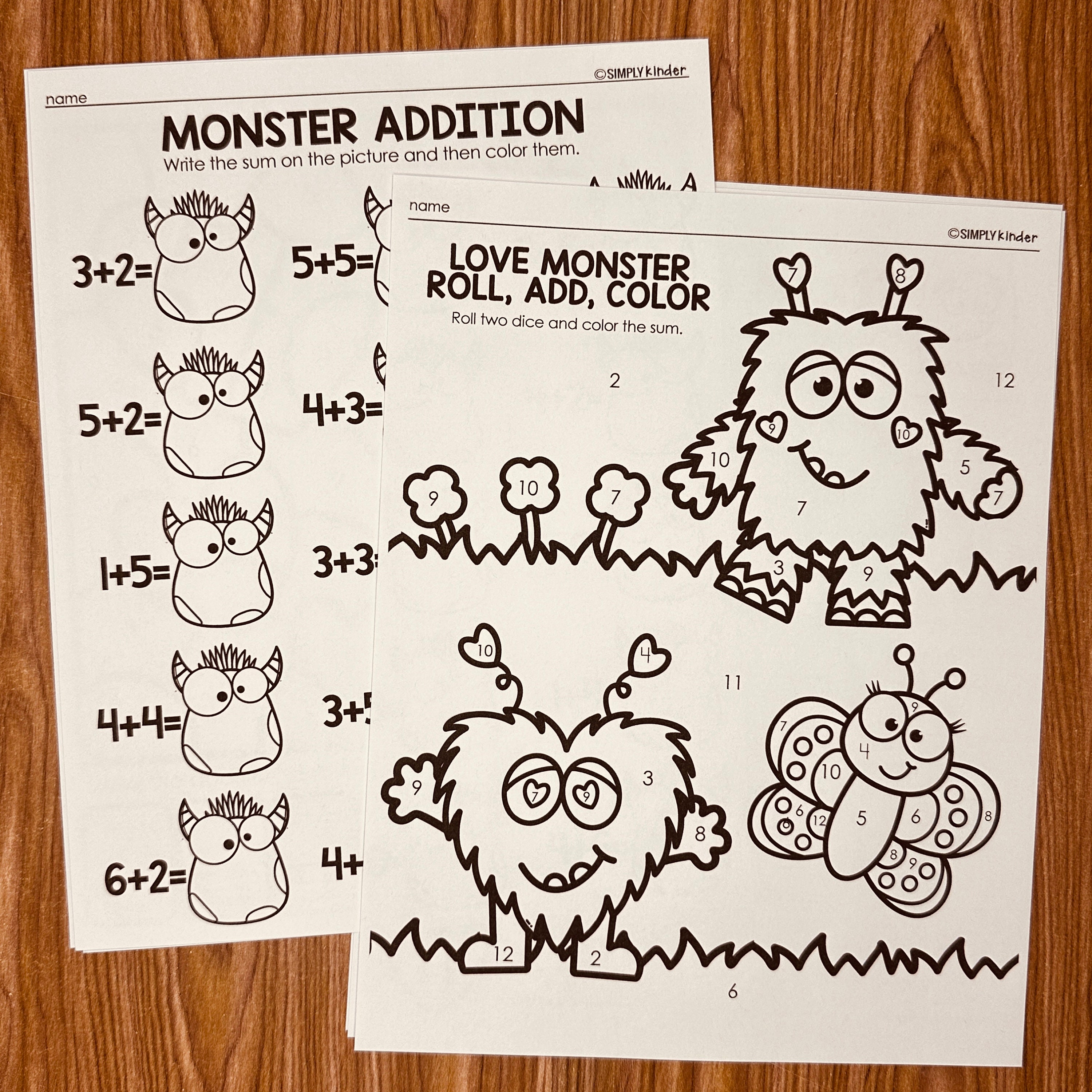 Love Monster Craft, Valentines Day Activity, Writing, Centers, Literacy ...