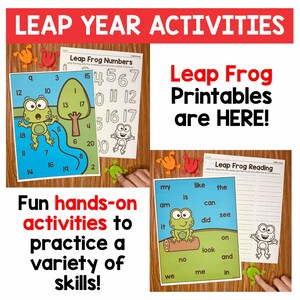 Leap Year Activities - Plastic Jumping Frog Center - Etsy
