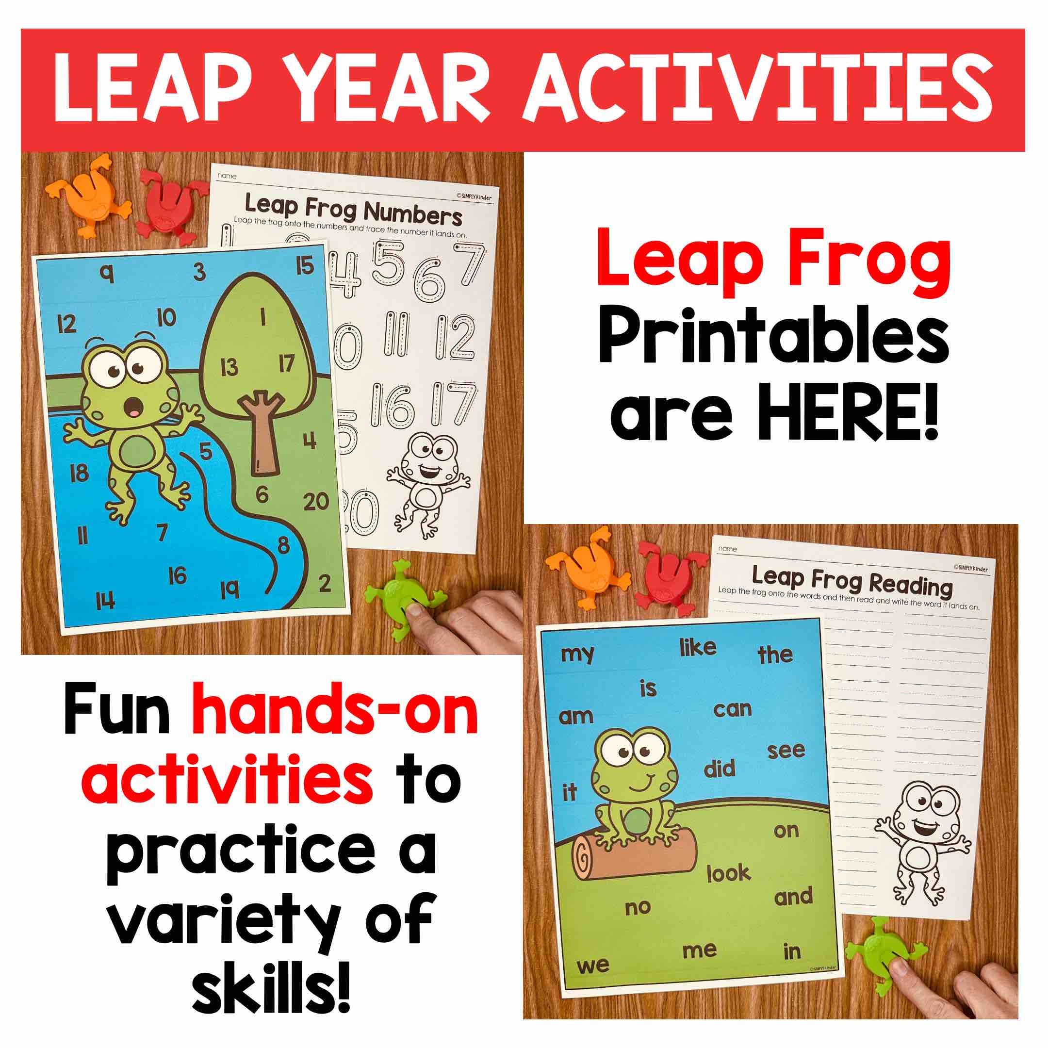 Leap Year Activities - Plastic Jumping Frog Center - Etsy