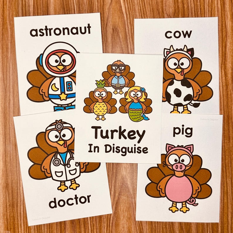 Turkey in Disguise Writing Craft, Take Home Project, Thanksgiving ...