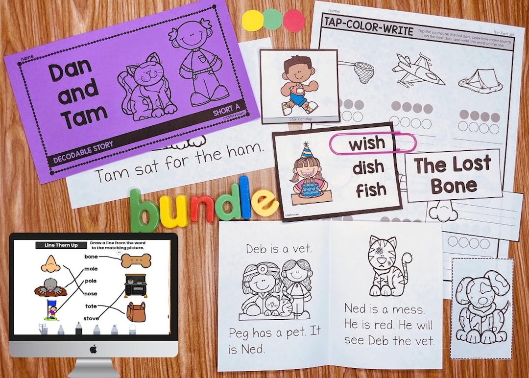 Decodable Readers, Passages, Books & Word Work, Science of Reading ...