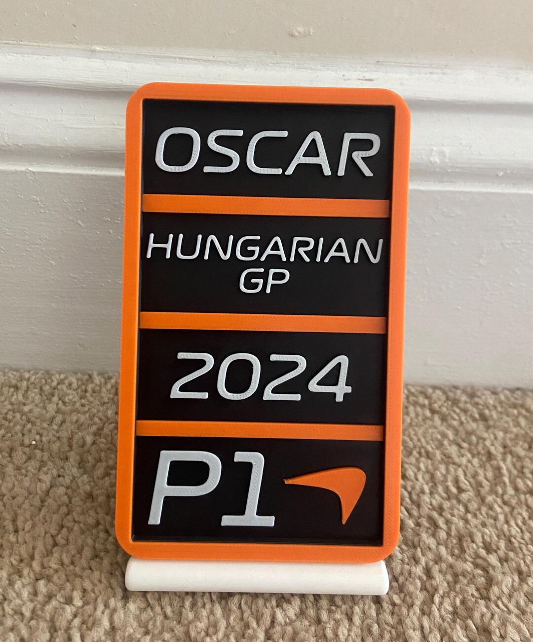 Oscar Piastri Win, Oscar P1, Piastri Pit Board, Hungaria GP 2024 ...