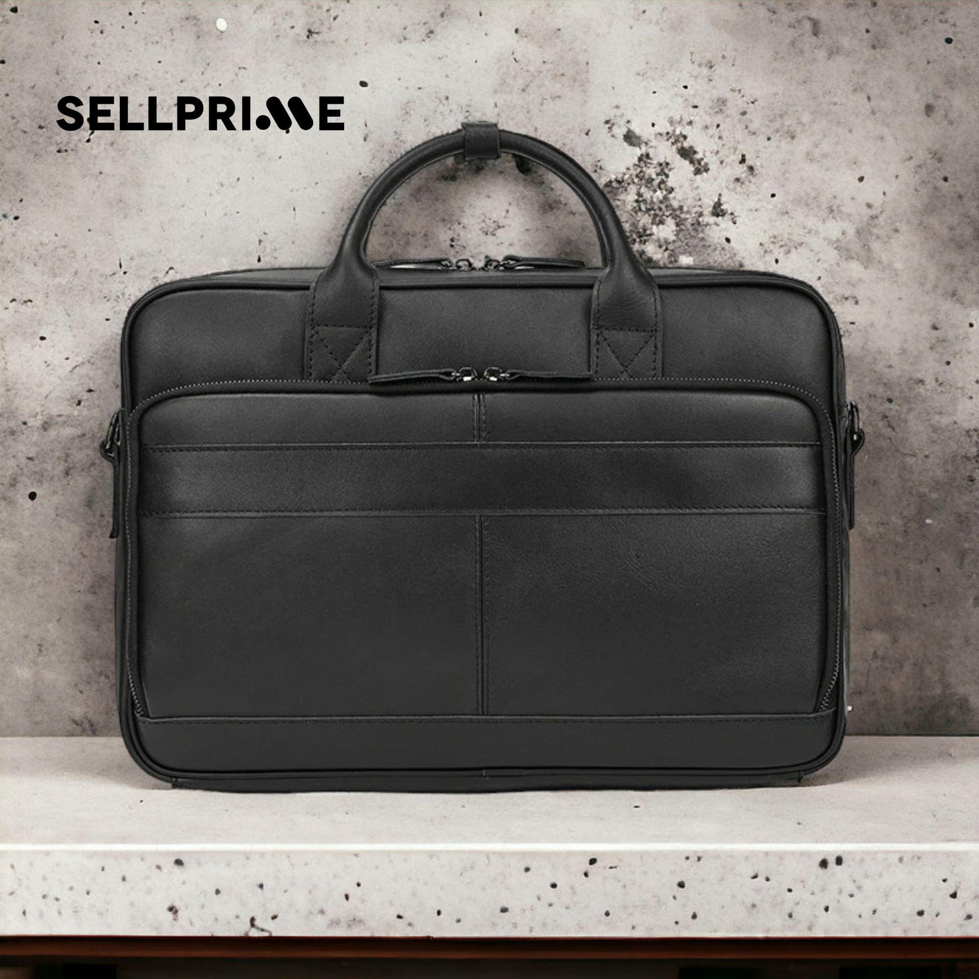 Retro Personalized Laptop Briefcase Bag Genuine Leather Business and ...