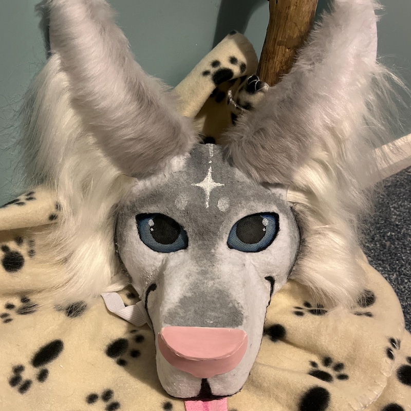 Grey Wolf Therian Mask - Etsy