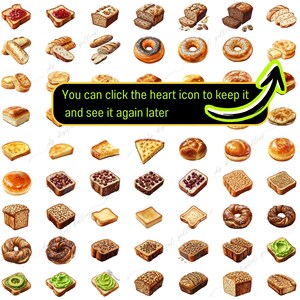 323 Bread Clipart Bundle, Bakery Png, Baking Clipart, Food Png Clipart ...